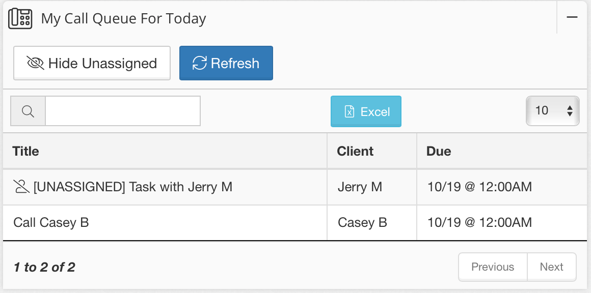 Managing the Call Queue